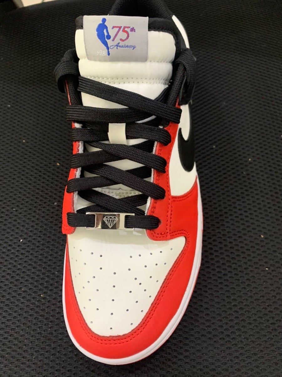 Nike Dunk Low EMB NBA 75th Anniversary DD3363-100 | SneakerNews.com