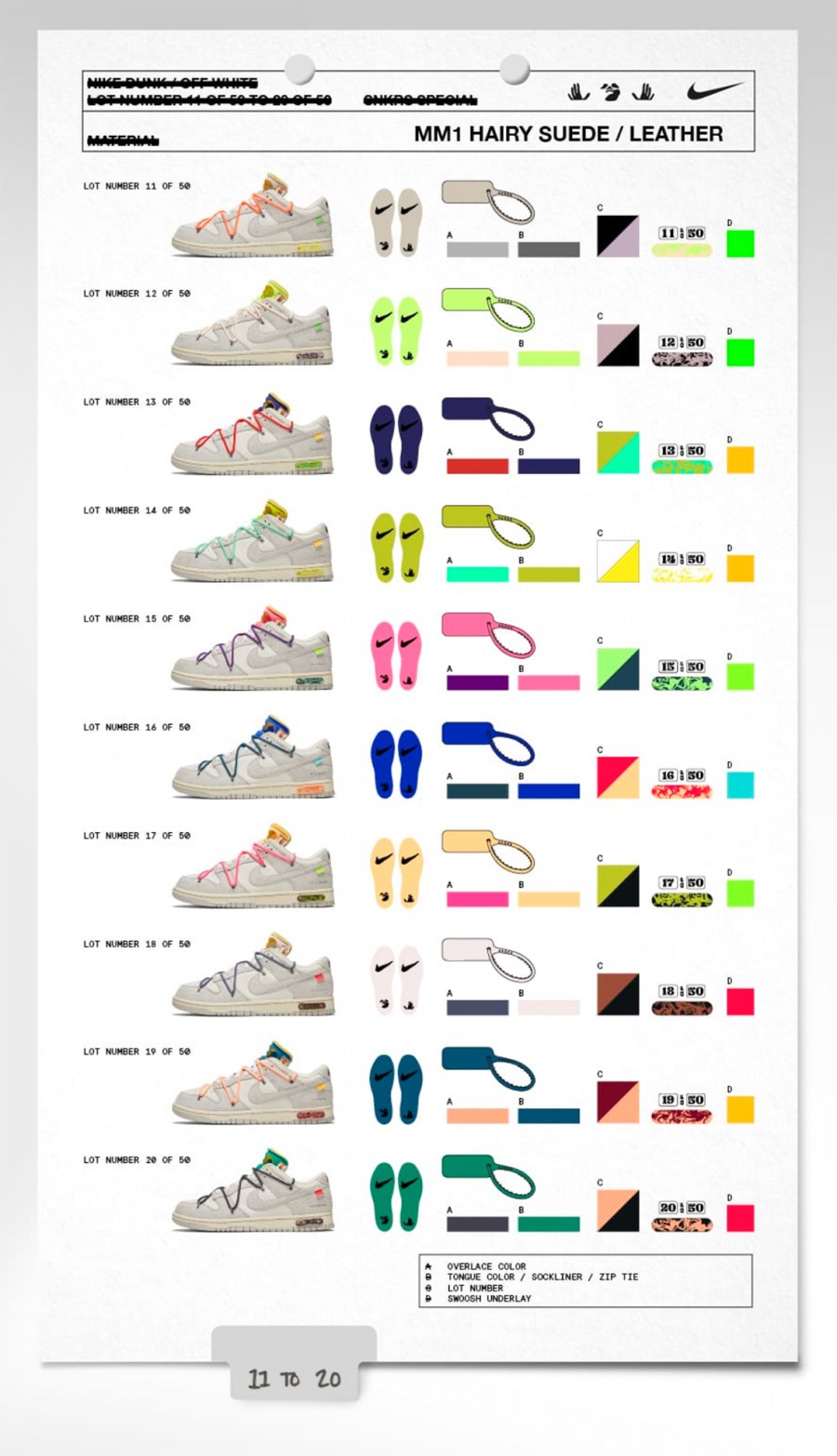 Off-White "The 50" Nike Dunk Low Release Date | SneakerNews.com