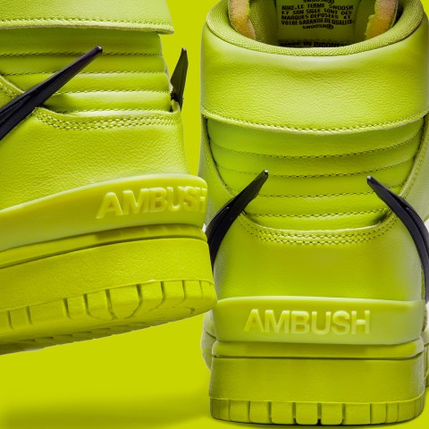 AMBUSH Nike Dunk High "Atomic Green" CU7544-300 | SneakerNews.com