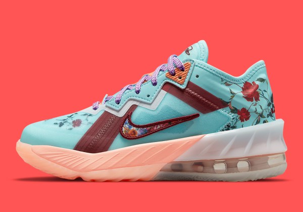 Nike LeBron 18 Low GS Floral DN4177-400 | SneakerNews.com