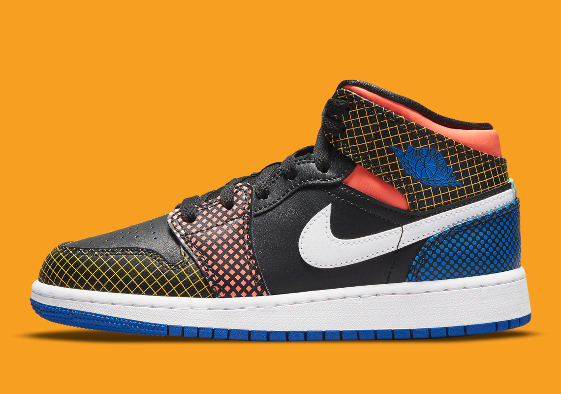 Air Jordan 1 Mid GS Multicolor DC4092-001 Release | SneakerNews.com