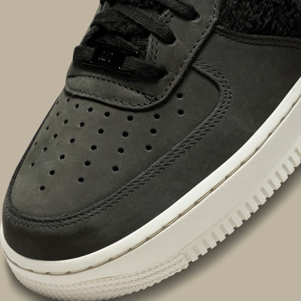 Nike Air Force 1 Low Fur Black Bone DO6714-001 | SneakerNews.com
