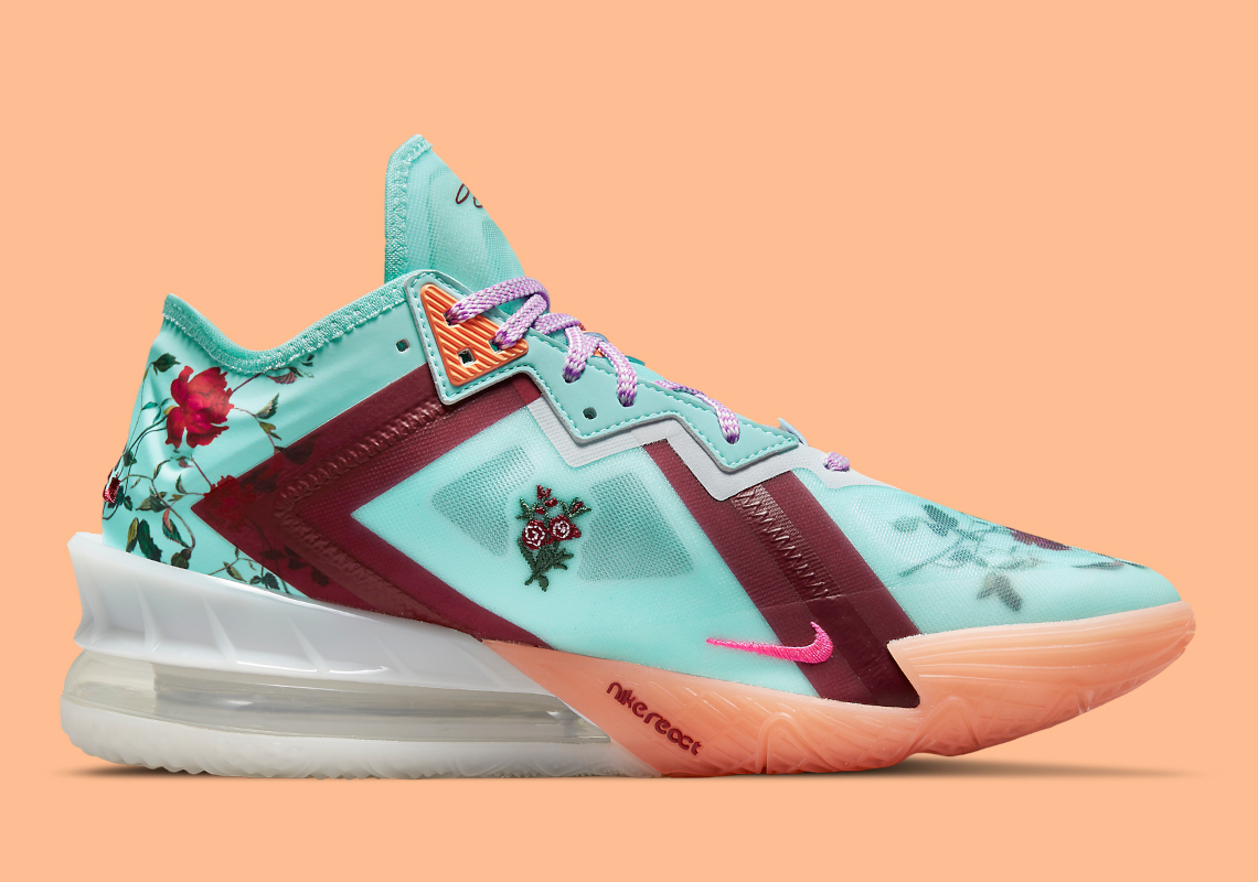 Nike LeBron 18 Low Floral CV7562-400 Release Date | SneakerNews.com