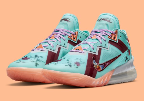 Nike LeBron 18 Low Floral CV7562-400 Release Date | SneakerNews.com