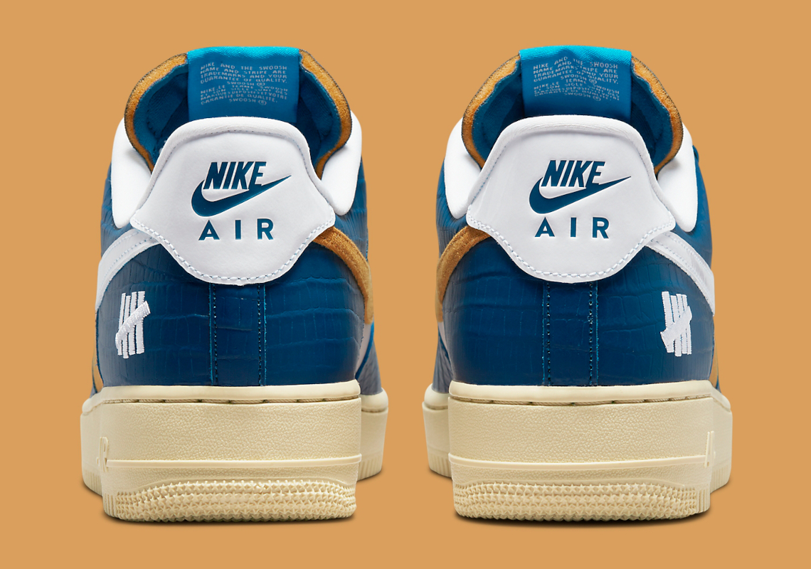 UNDEFEATED Nike Air Force 1 Blue Yellow DM8462-400 | SneakerNews.com