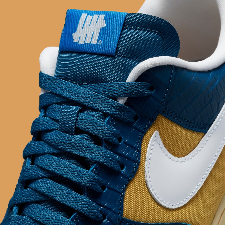 UNDEFEATED Nike Air Force 1 Blue Yellow DM8462-400 | SneakerNews.com