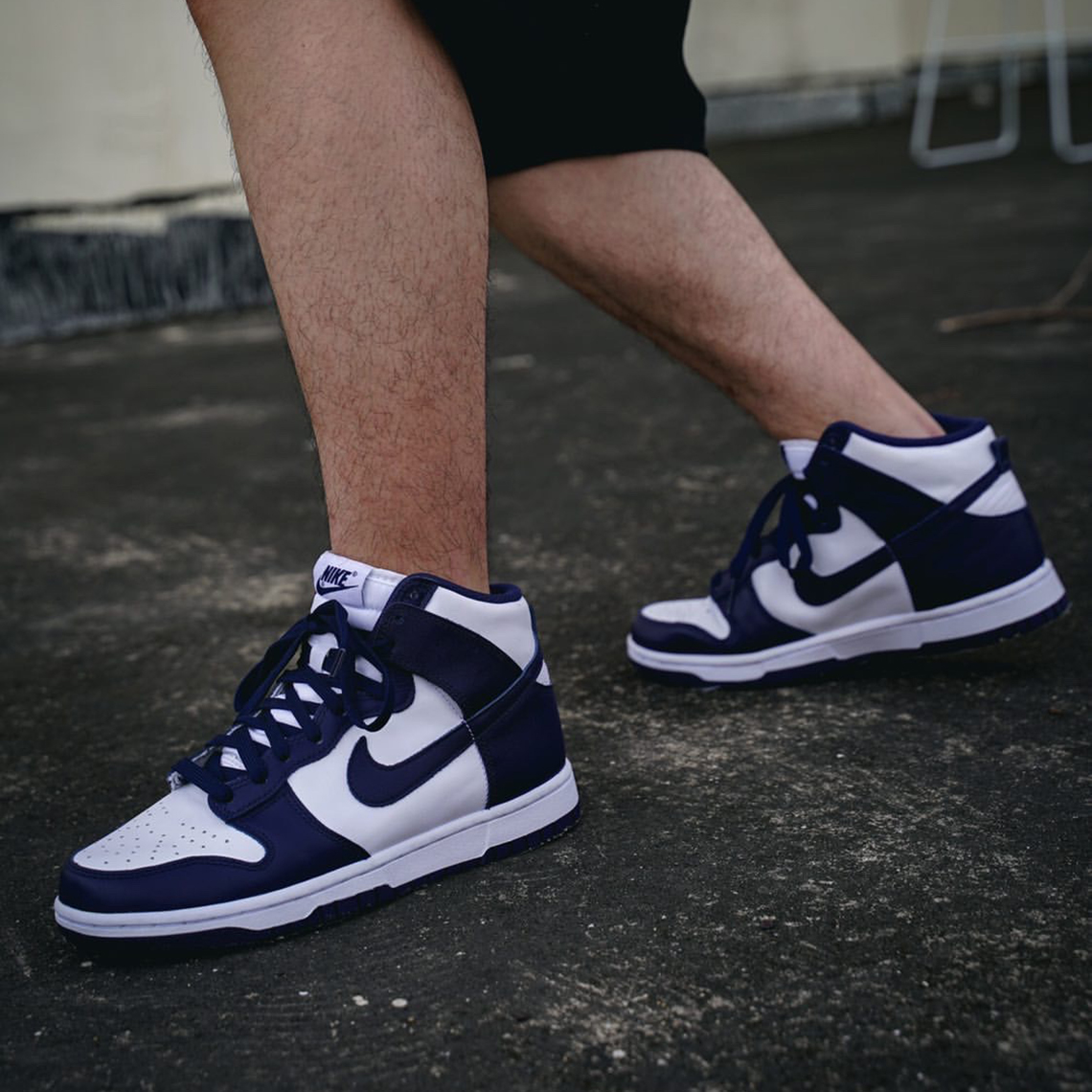 Nike Dunk High Midnight Navy Release DD1399-104 | SneakerNews.com