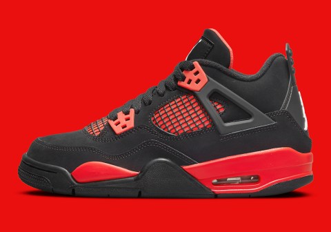 Air Jordan 4 "Red Thunder" 2021 Full Family Sizes | SneakerNews.com