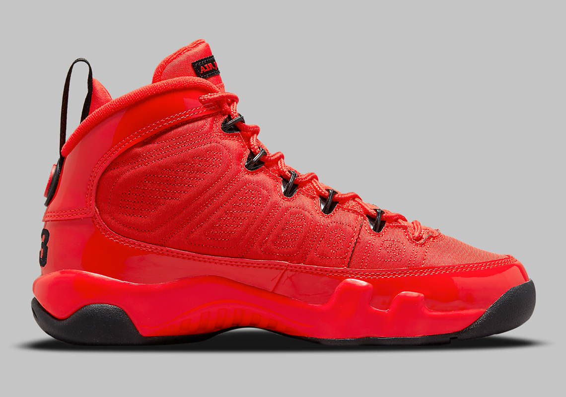 Air Jordan 9 BG Chile Red Black 302359-600 | SneakerNews.com