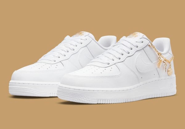 Nike Air Force 1 LX White Metallic Gold DD1525-100 | SneakerNews.com