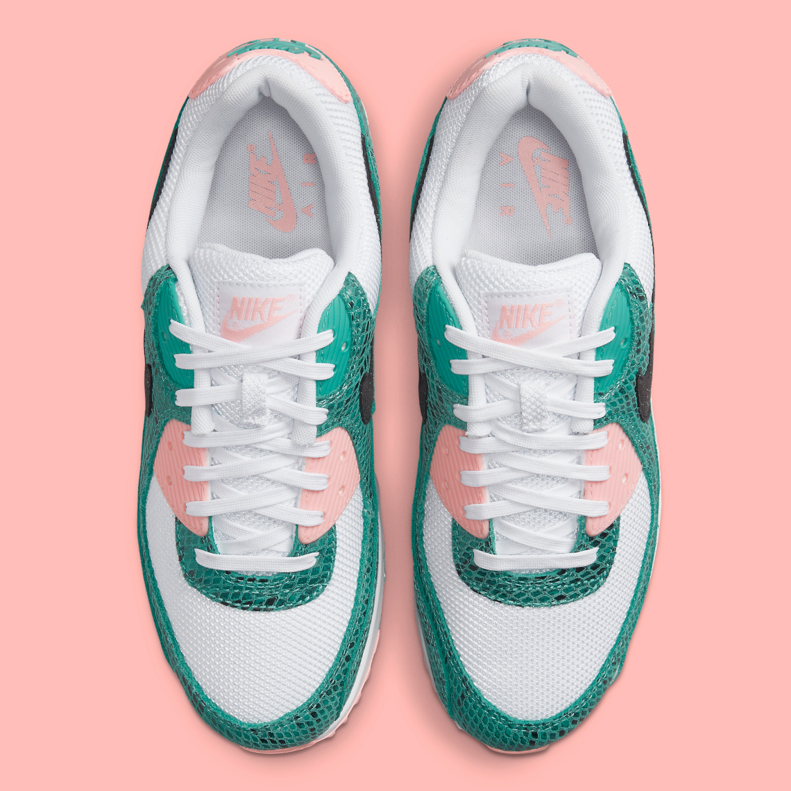 Nike Air Max 90 GS Green Snakeskin DR8926-300 | SneakerNews.com