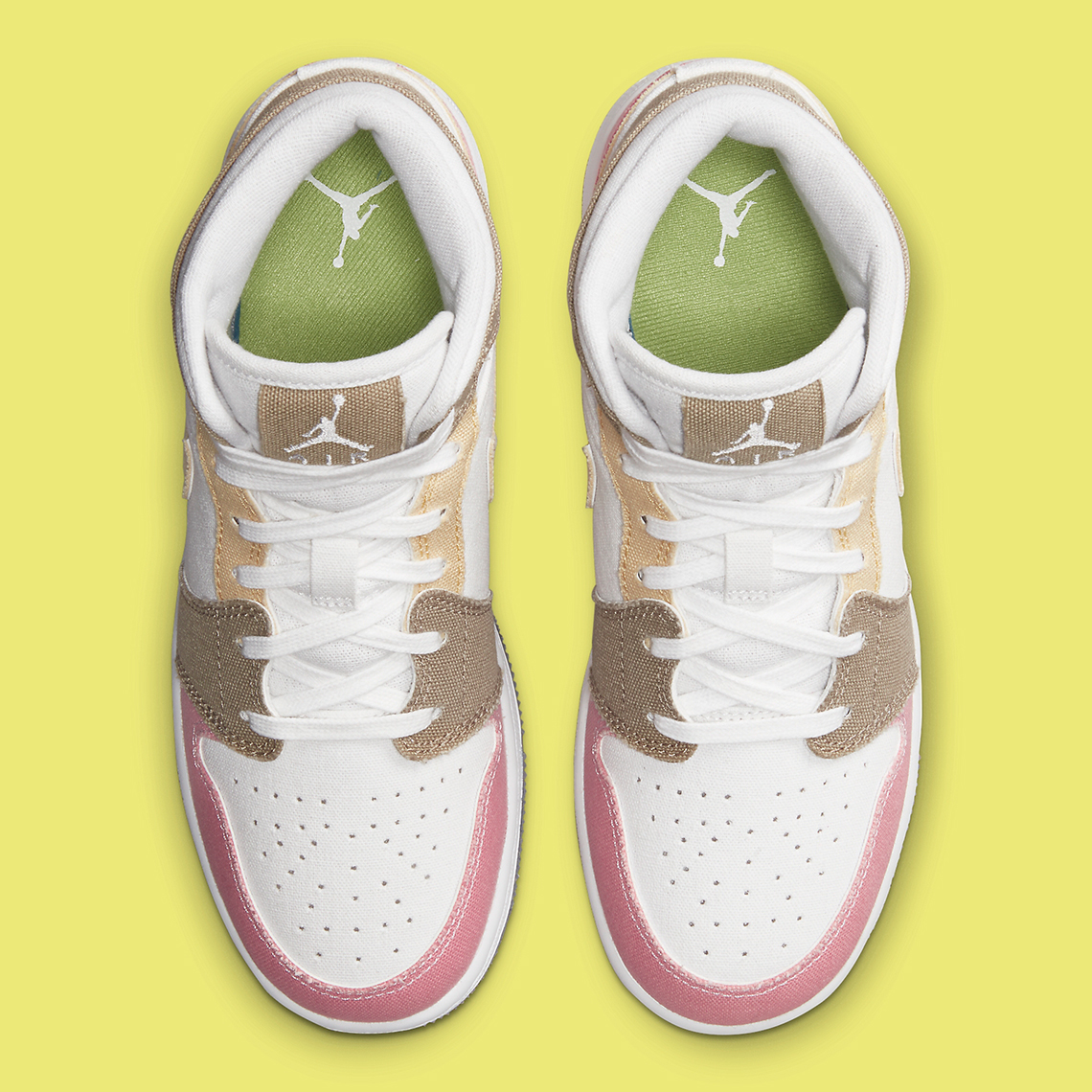 Air Jordan 1 Mid GS Pastel Grind DJ0338-100 | SneakerNews.com