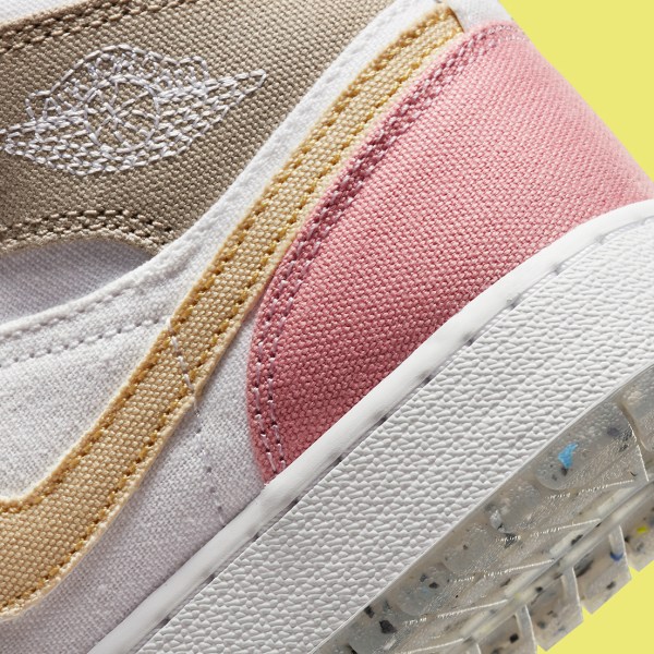 Air Jordan 1 Mid GS Pastel Grind DJ0338-100 | SneakerNews.com