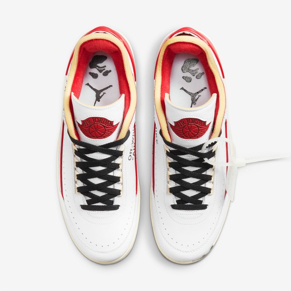 Off-White Air Jordan 2 White Varsity Red Black DJ4375-106 | SneakerNews.com