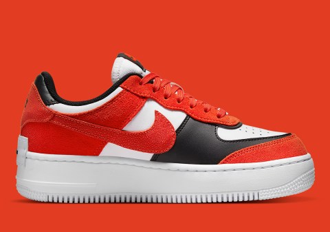 Nike Air Force 1 Shadow Red White Black DQ8586-800 | SneakerNews.com