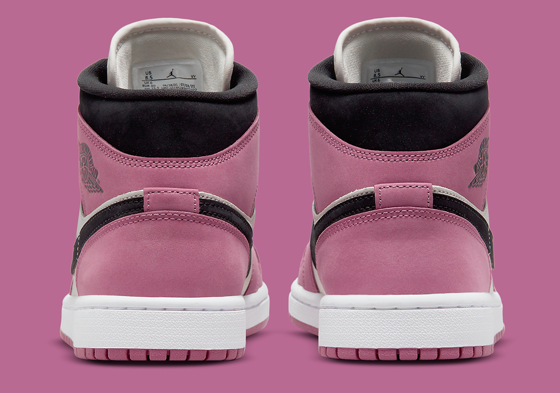 Air Jordan 1 Mid Berry White Black DC7267-500 | SneakerNews.com