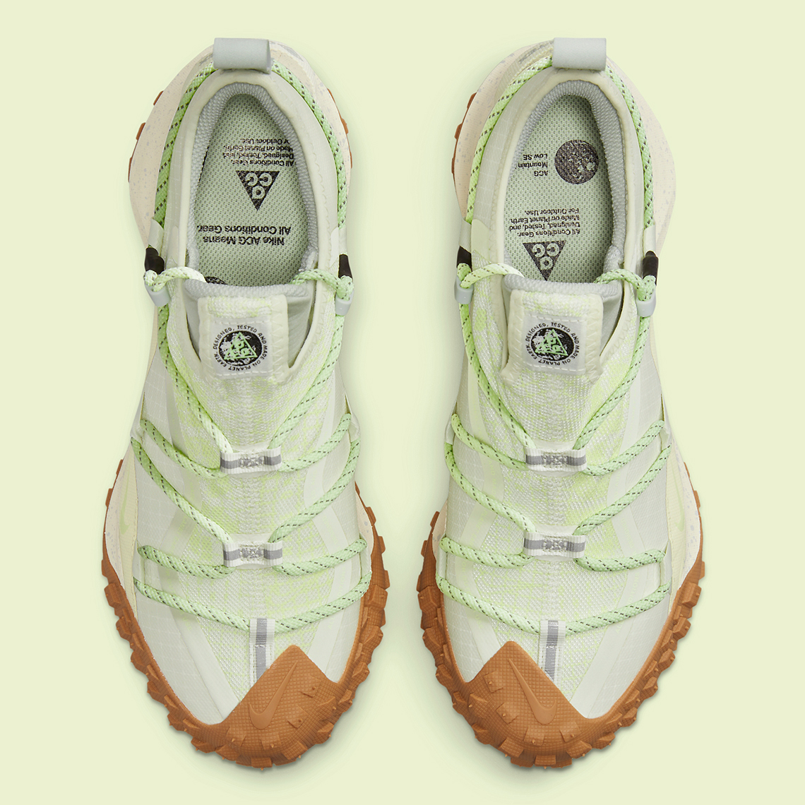 Nike ACG Mountain Fly Low GTX SE Sea Glass Lime Ice DD2861-001 | SneakerNews.com