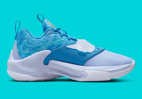 Nike Zoom Freak 3 Dutch Blue Metallic Gold DA0694-401 | SneakerNews.com