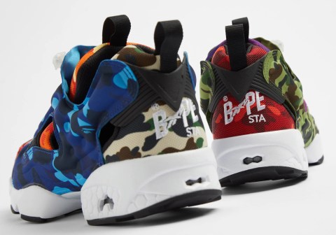 BAPE Reebok Instapump Fury "Multi-Color" Q47370 | SneakerNews.com