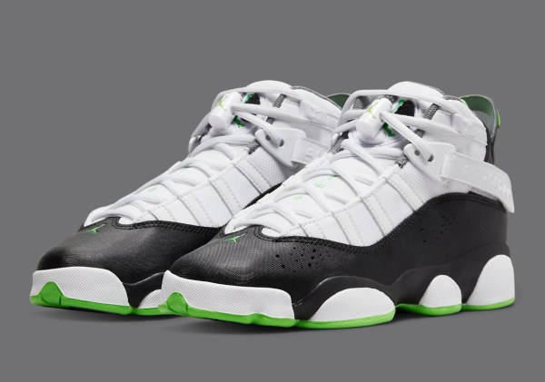 Jordan 6 Rings GS "Black/Altitude Green" 323419-130 | SneakerNews.com