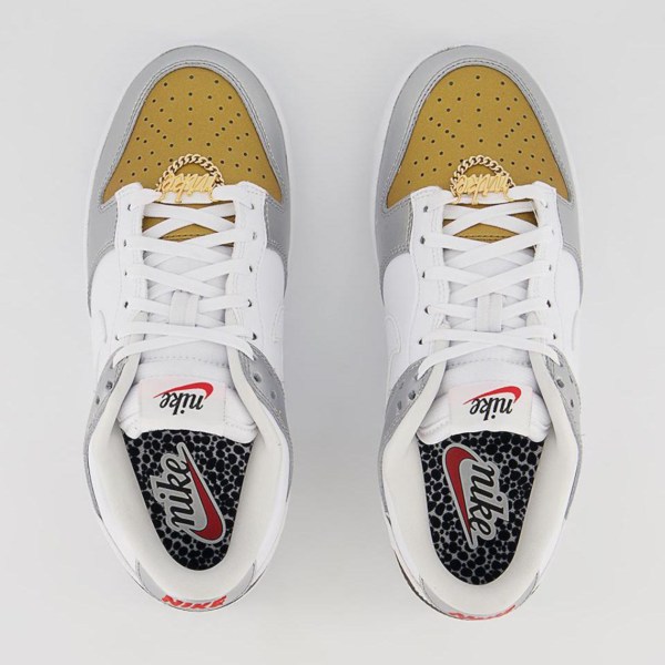 Nike Dunk Low "Gold/Silver/Red" Release Date | SneakerNews.com