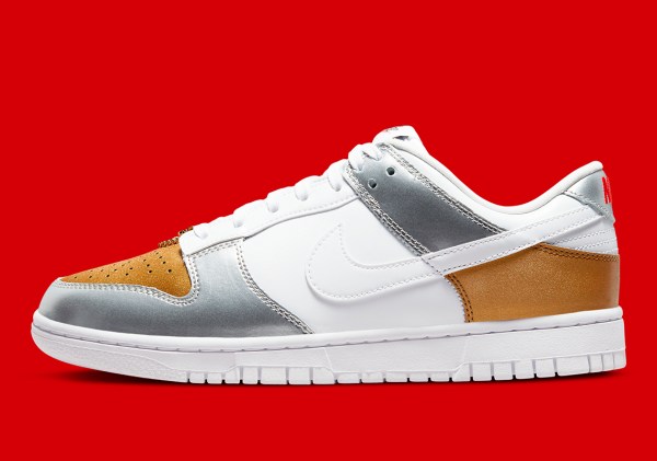 Nike Dunk Low WMNS Gold Silver DH4403-700 Release Date | SneakerNews.com