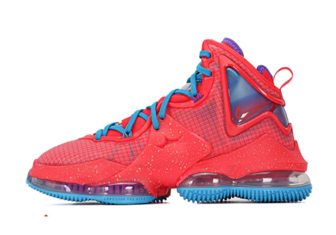 Nike LeBron 19 Siren Red Laser Blue CZ0203-600 | SneakerNews.com