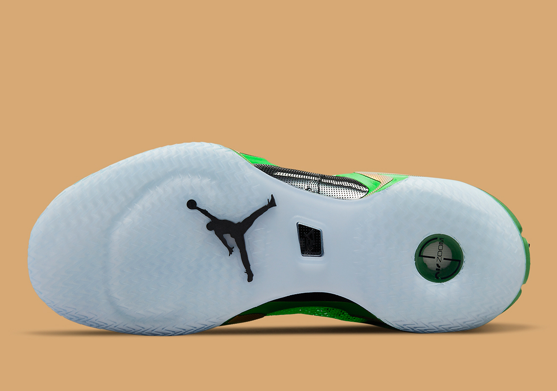 Air Jordan 36 "Green/Gold" CZ2650-300 | SneakerNews.com
