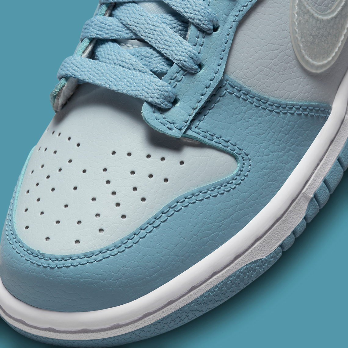 Nike Dunk Low GS Blue Clear Swoosh DH9765-401 Release Date ...