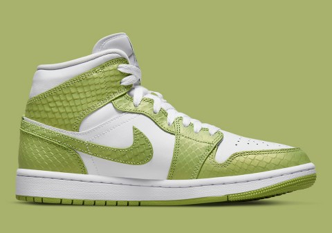 Air Jordan 1 Mid Green Python DV2959-113 Release Info | SneakerNews.com