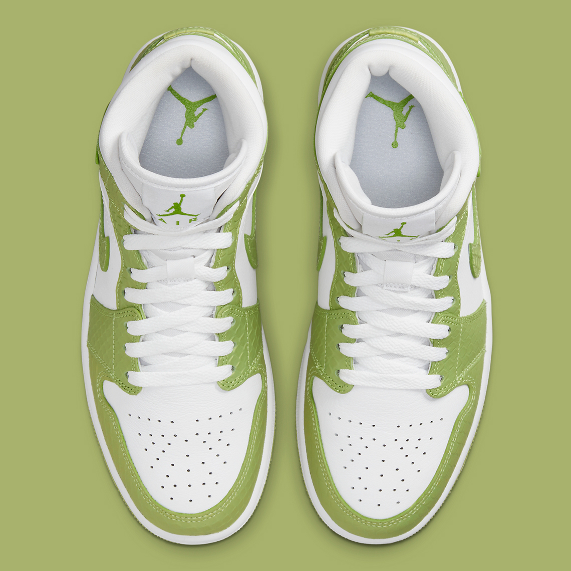 Air Jordan 1 Mid Green Python DV2959-113 Release Info | SneakerNews.com
