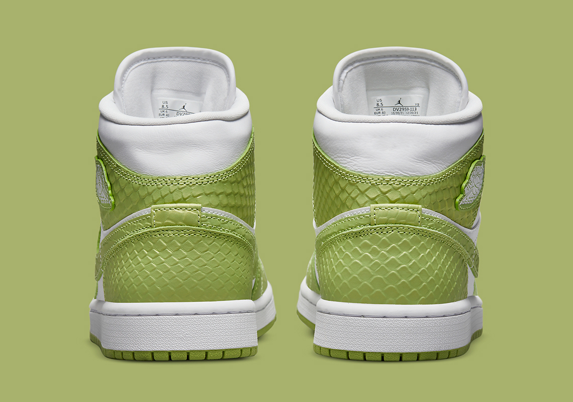 Air Jordan 1 Mid Green Python DV2959-113 Release Info | SneakerNews.com