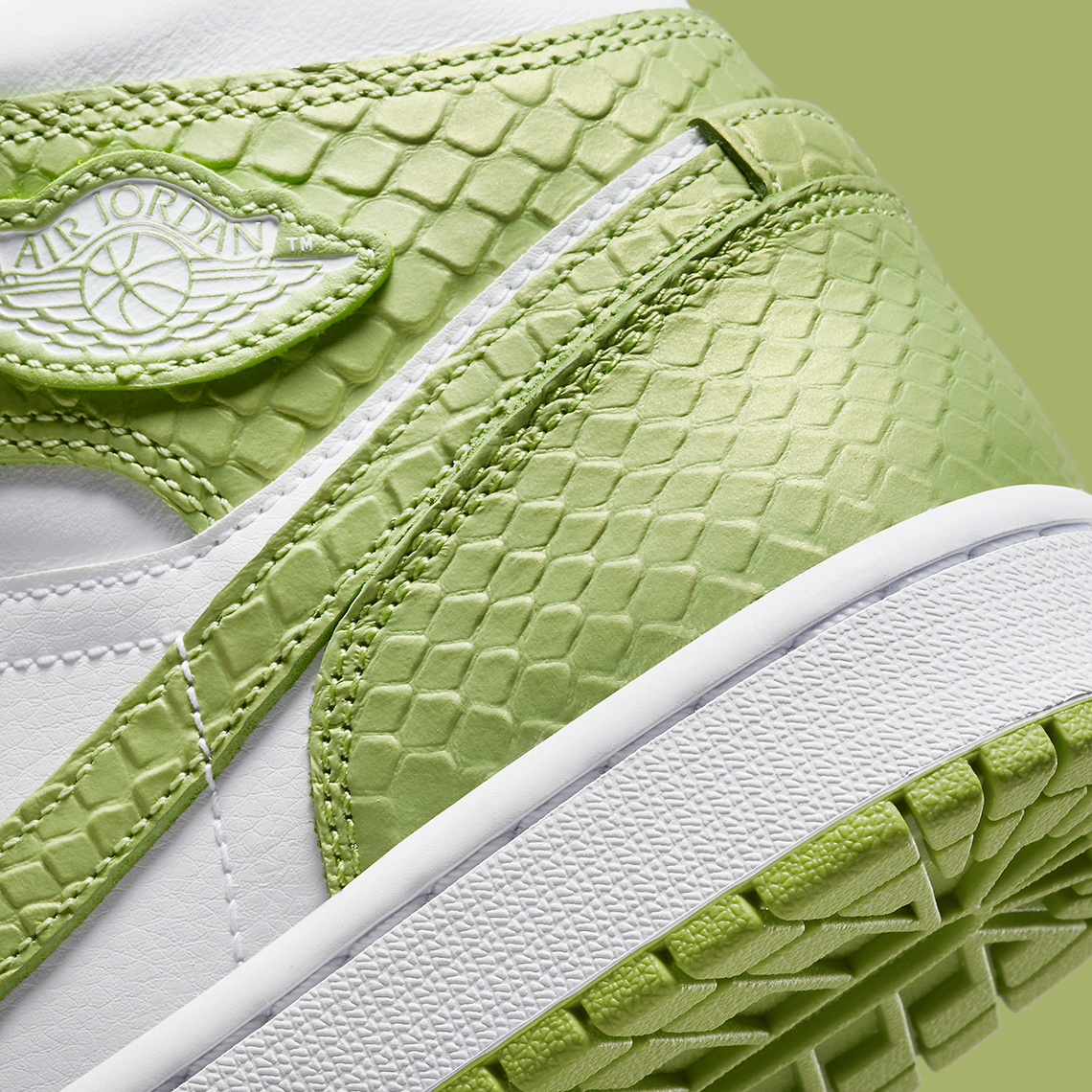 Air Jordan 1 Mid Green Python DV2959-113 Release Info | SneakerNews.com