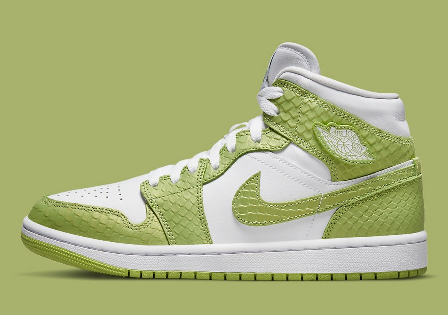 Air Jordan 1 Mid Green Python DV2959-113 Release Info | SneakerNews.com
