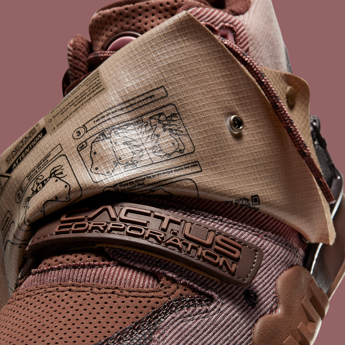 Travis Scott x Nike Air Trainer 1 Light Chocolate DR7515-200 Release ...