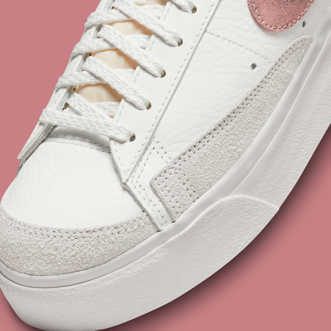 Nike Blazer Low Platform White Pink DX8947-100 | SneakerNews.com