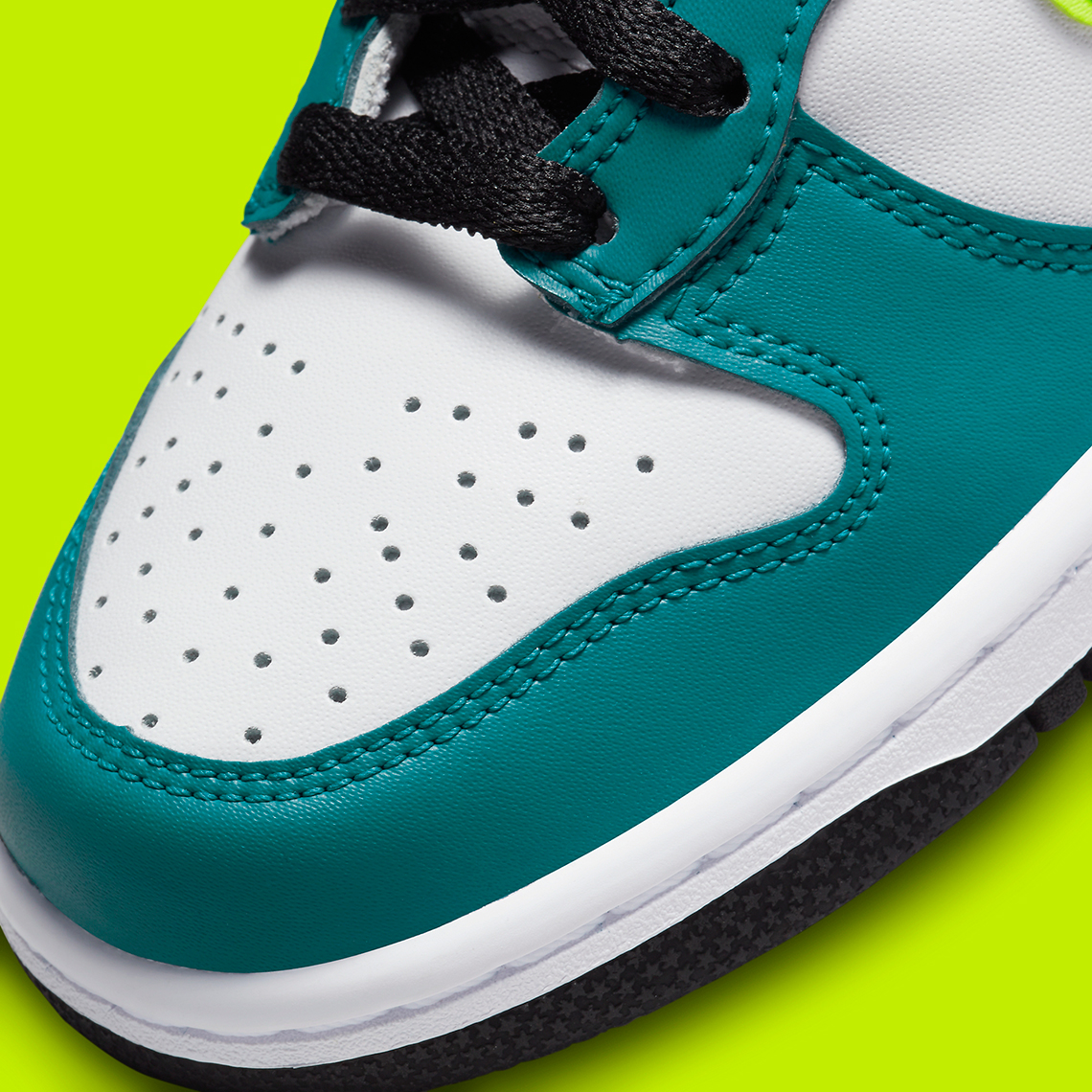 Nike Dunk High GS Volt Bright Spruce DB2179-109 | SneakerNews.com