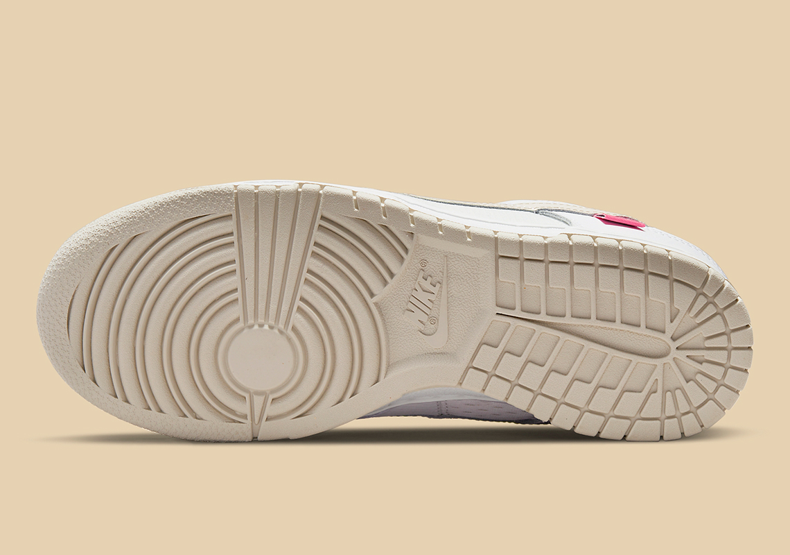 Nike Dunk Low "Bling" White Tan Pink DX6060-121 | SneakerNews.com