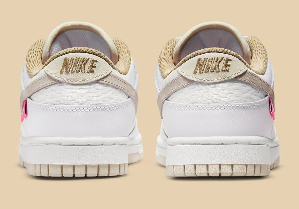 Nike Dunk Low "Bling" White Tan Pink DX6060-121 | SneakerNews.com