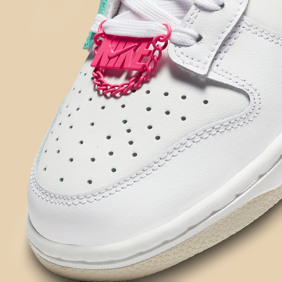 Nike Dunk Low "Bling" White Tan Pink DX6060-121 | SneakerNews.com