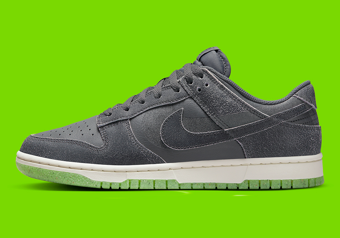 Nike Dunk Low Double Swoosh Grey Green DQ7681-001 | SneakerNews.com
