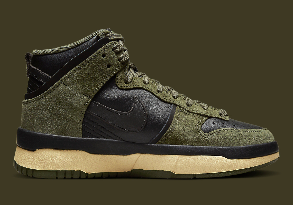 Nike Dunk High Up "Medium Olive" DH3718-200 | SneakerNews.com