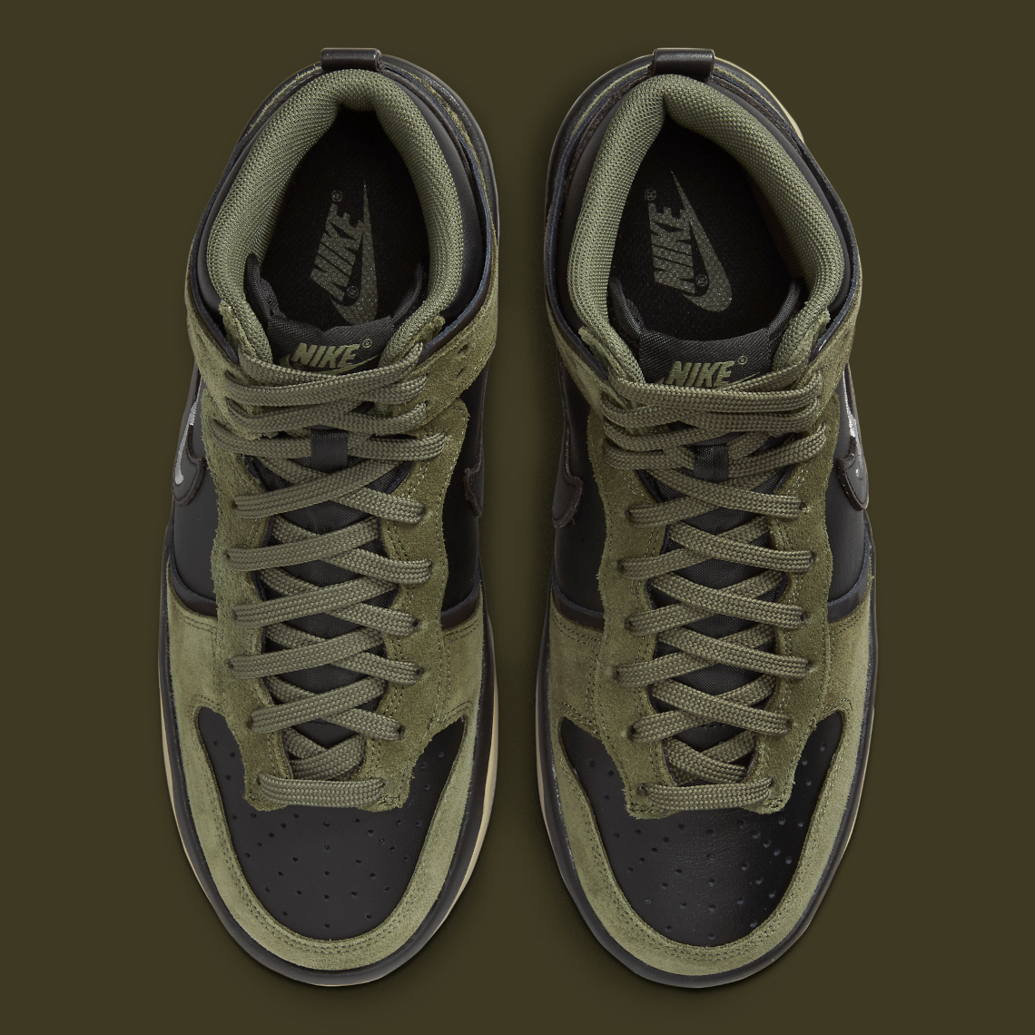 Nike Dunk High Up "Medium Olive" DH3718-200 | SneakerNews.com