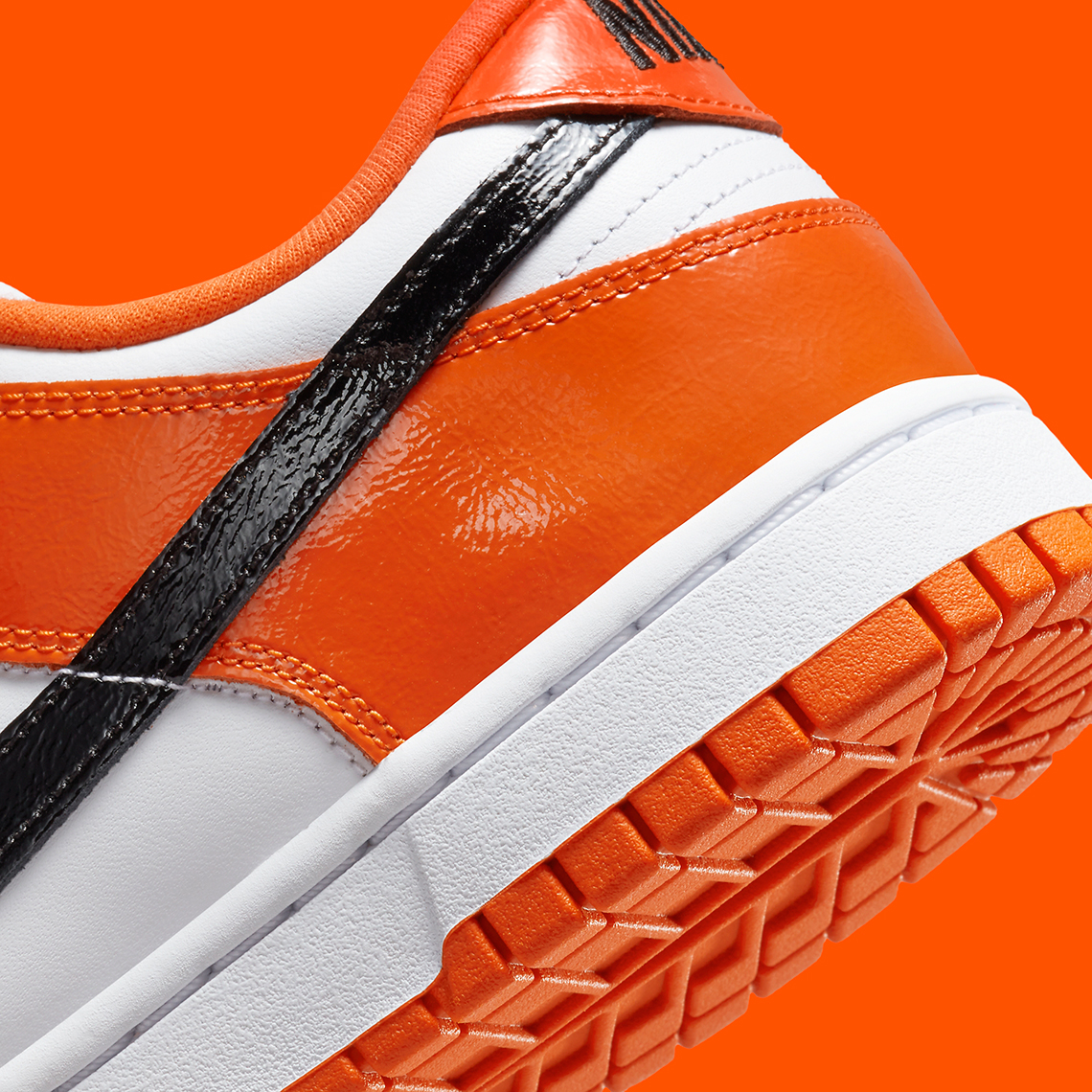 Nike Dunk Low"Orange/Black" Patent Leather DJ9955-800 | SneakerNews.com