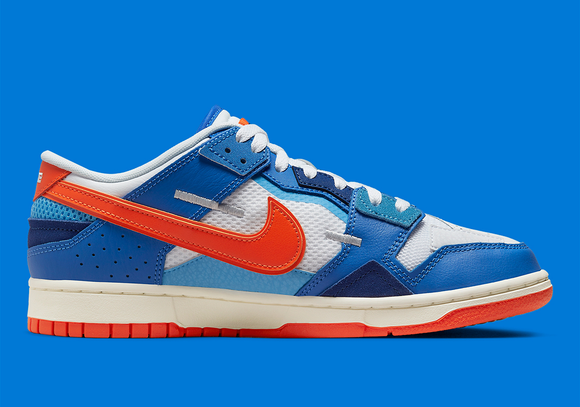Nike Dunk Low Scrap Knicks DM0128-100 | SneakerNews.com