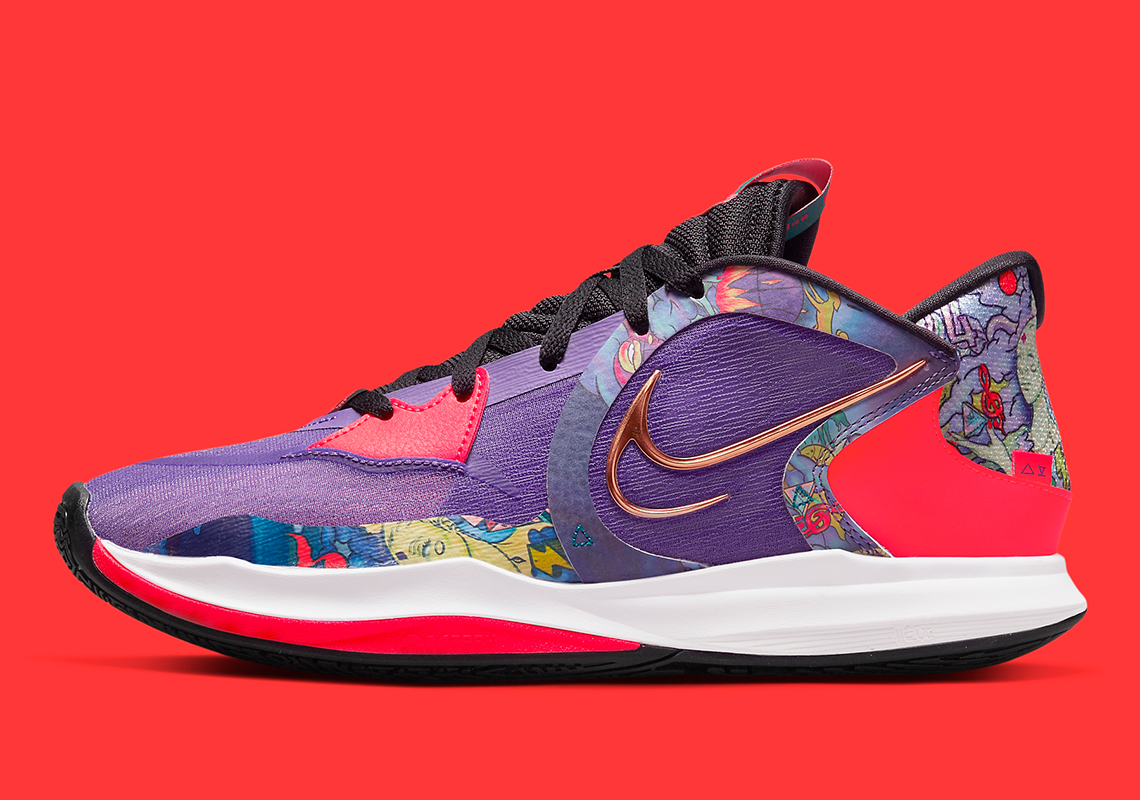 Nike Kyrie Low 5 Black Action Grape Crimson DJ6012-002 | SneakerNews.com