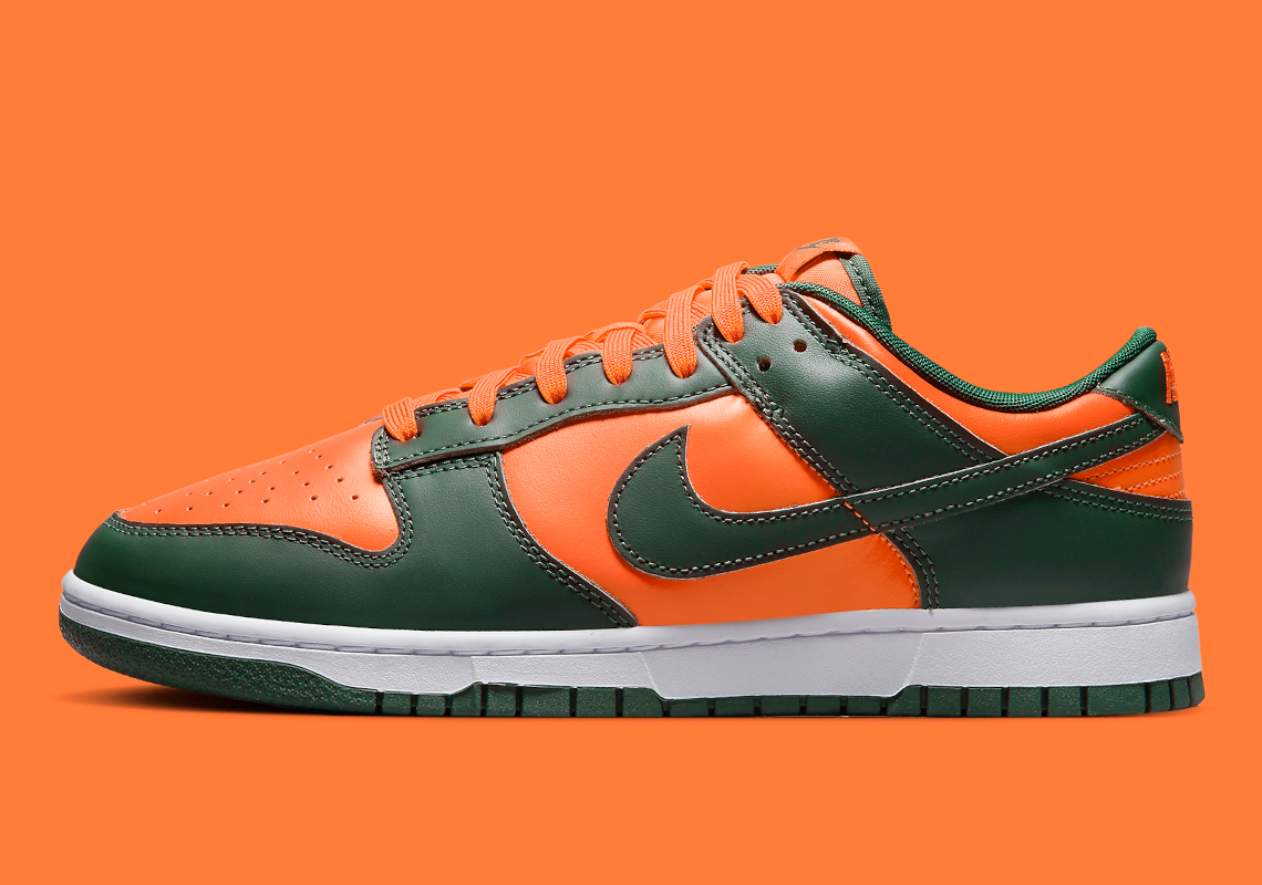 Nike Dunk Low "Miami Hurricanes" DD1391-300 | SneakerNews.com