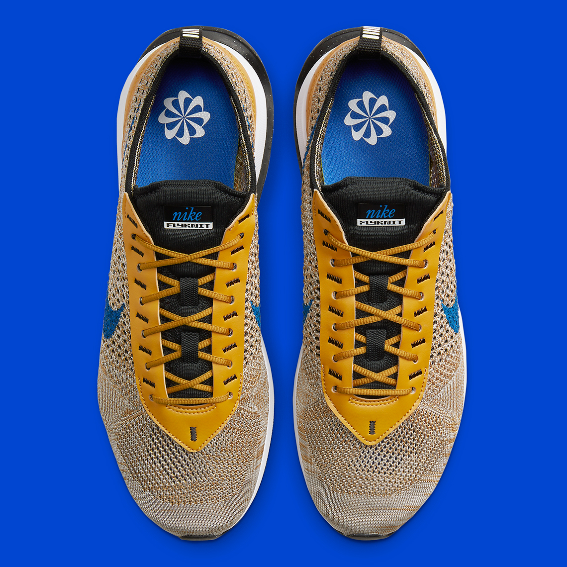 Nike Air Max Flyknit Racer Gold Royal FD2764-700 | SneakerNews.com