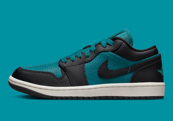Air Jordan 1 Low Split "Bright Spruce" DR0502-300 | SneakerNews.com