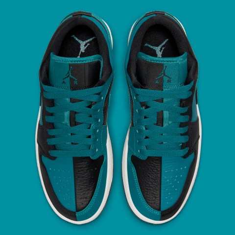 Air Jordan 1 Low Split "Bright Spruce" DR0502-300 | SneakerNews.com